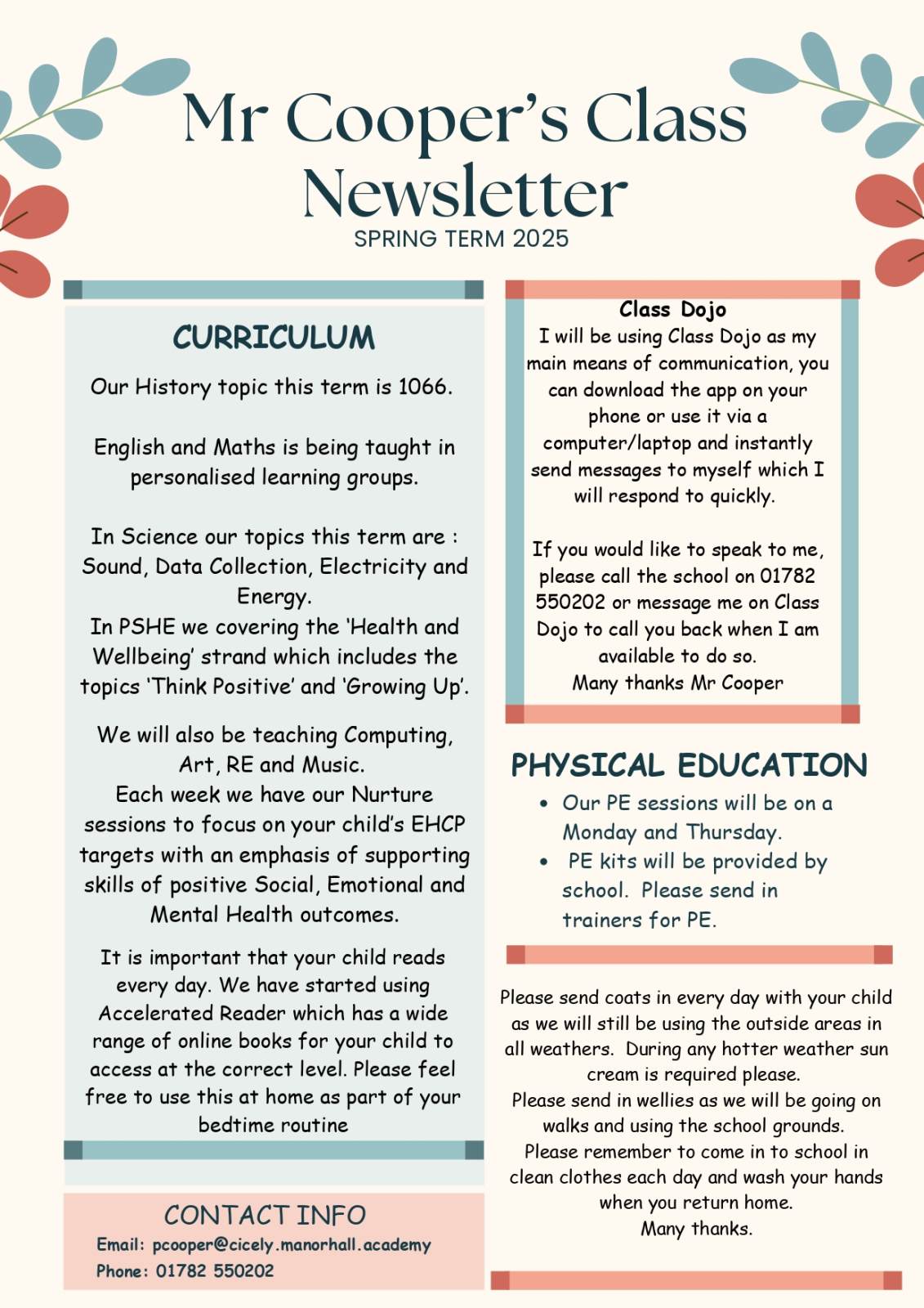 Cicely Haughton School - Mr Cooper